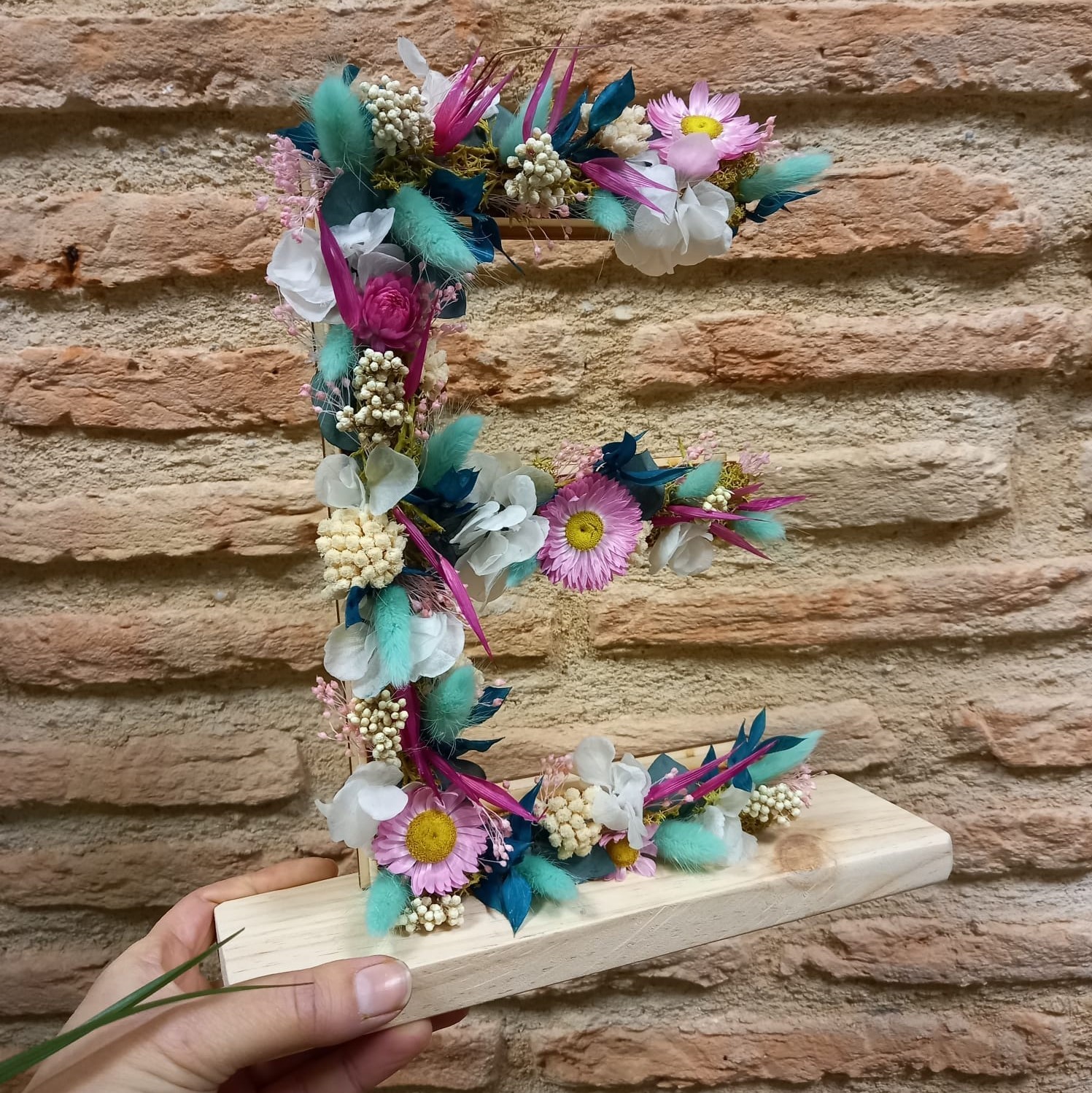 Letras de flores: un regalo original y personalizado.